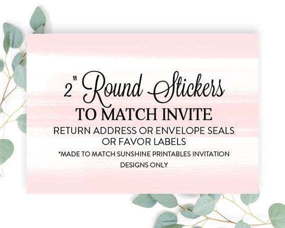 2" Round Matching Stickers - Small Round Return Address Stickers ...