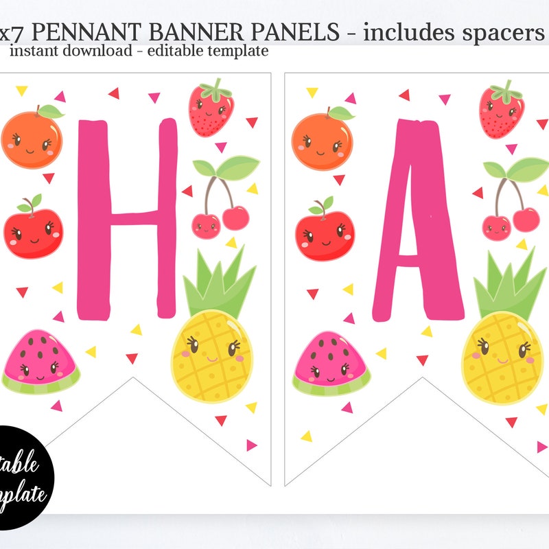 Fruit Banner - Etsy
