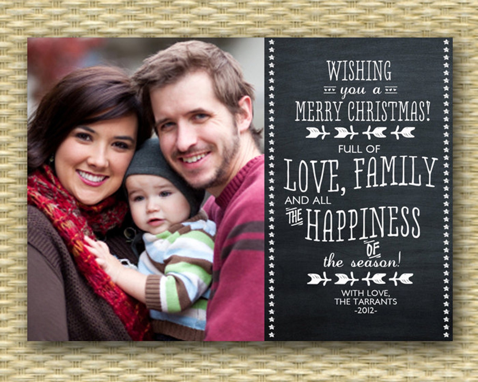 Christmas Photo Card Customized DIY Printable Holiday - Etsy