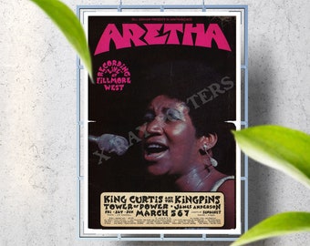 Aretha Franklin Concert Poster - Etsy