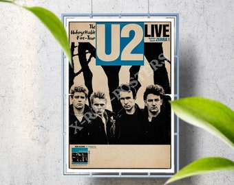 U2 Poster | Etsy