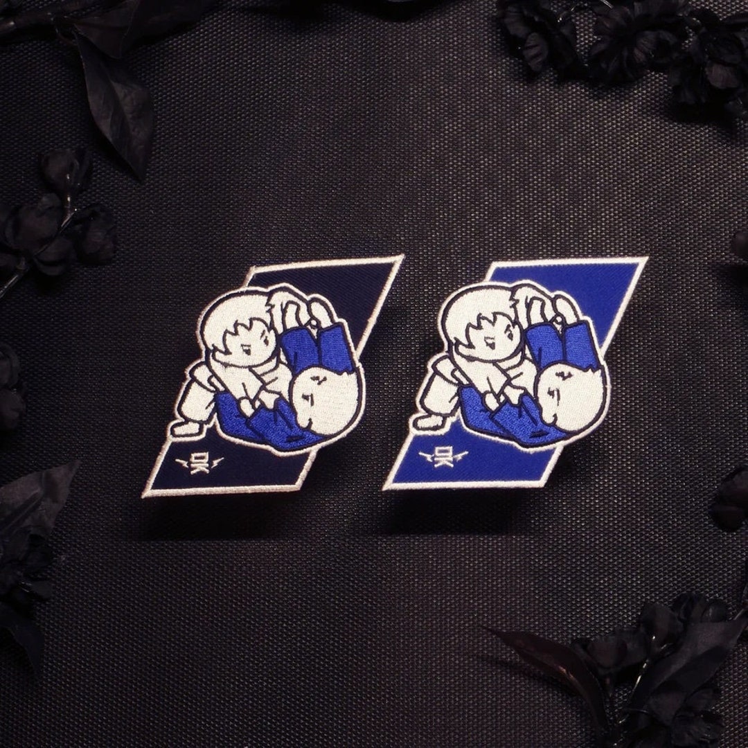 BJJ Jiu Jitsu - Boys Rolling Patch Black/blue, Blue/blue Accessory - Etsy