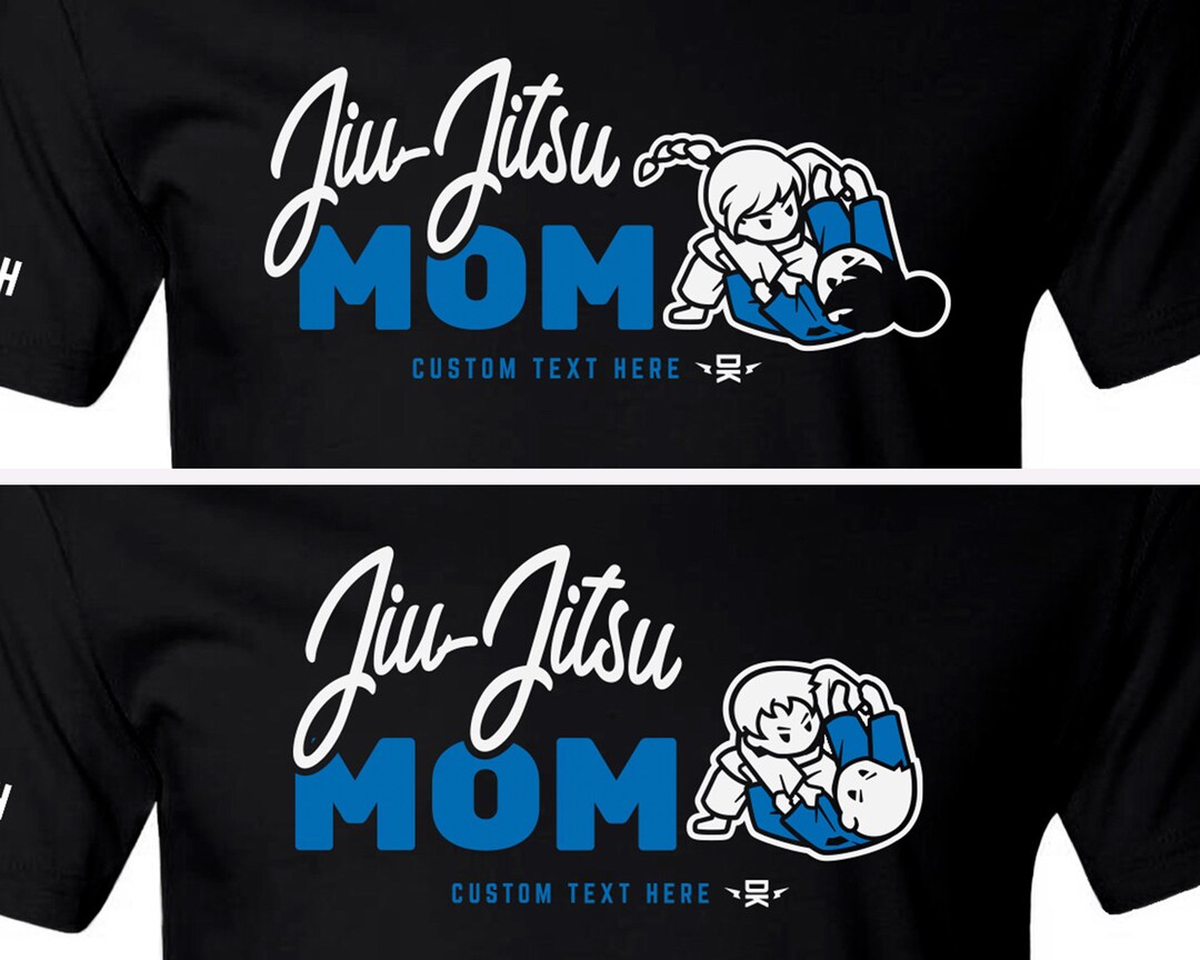 BJJ - Jiu Jitsu Mom for Daughters or Sons - Adult Size Black Shirt ...