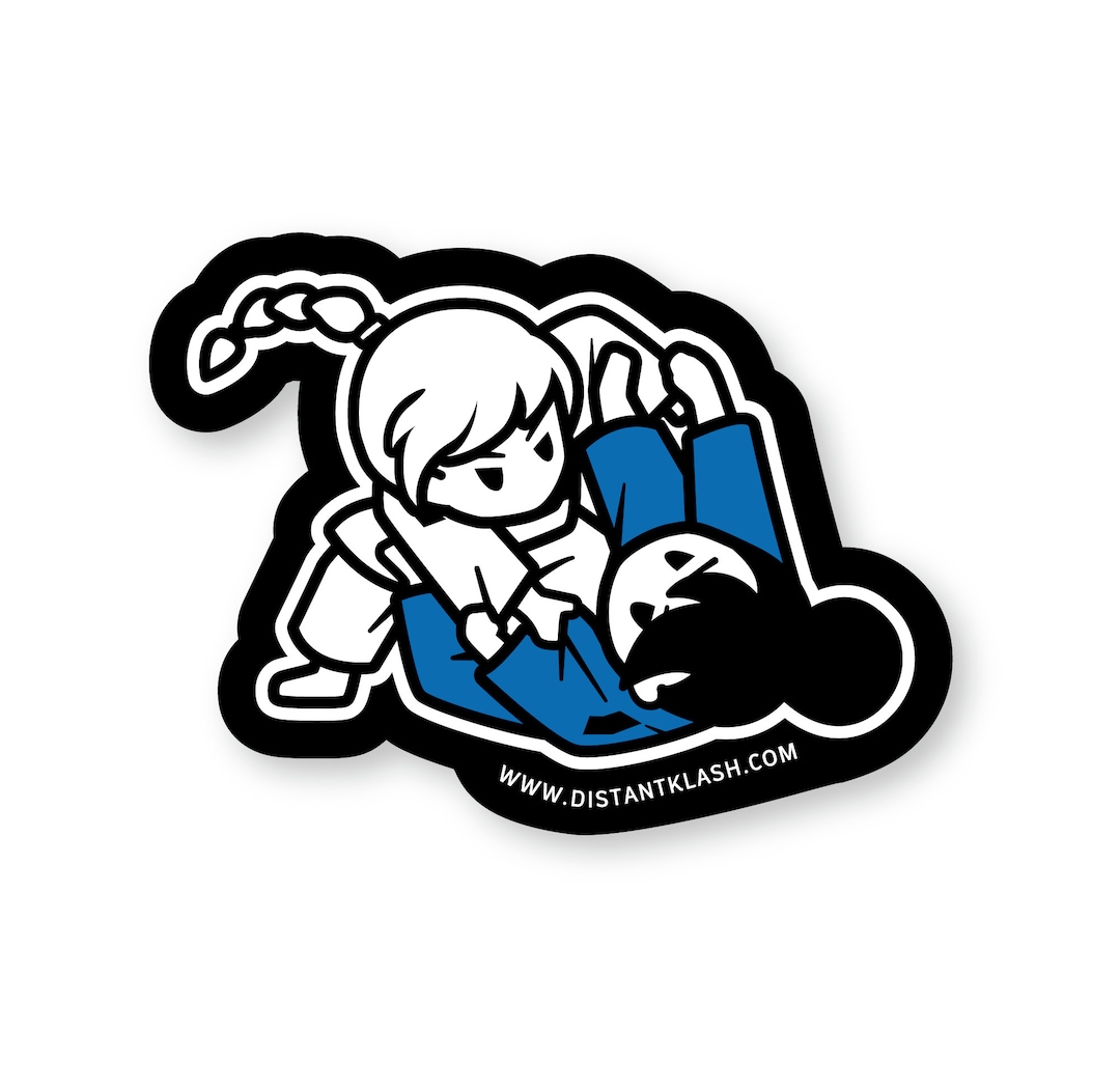 BJJ Girls Rolling Sticker - Etsy