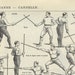 1936 Cane Fighting Print. Vintage Fencing Sports Poster. Cane & Stick ...