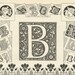 1897 Vintage Initial B Letter B Office Door Decoration. Monogram Door ...