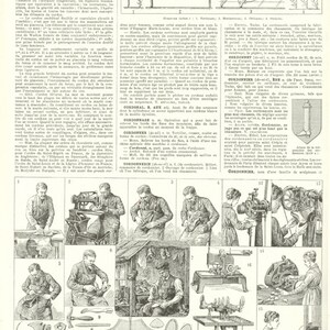 1936 French Shoe Print Vintage Shoemaking Poster Shoemaker - Etsy