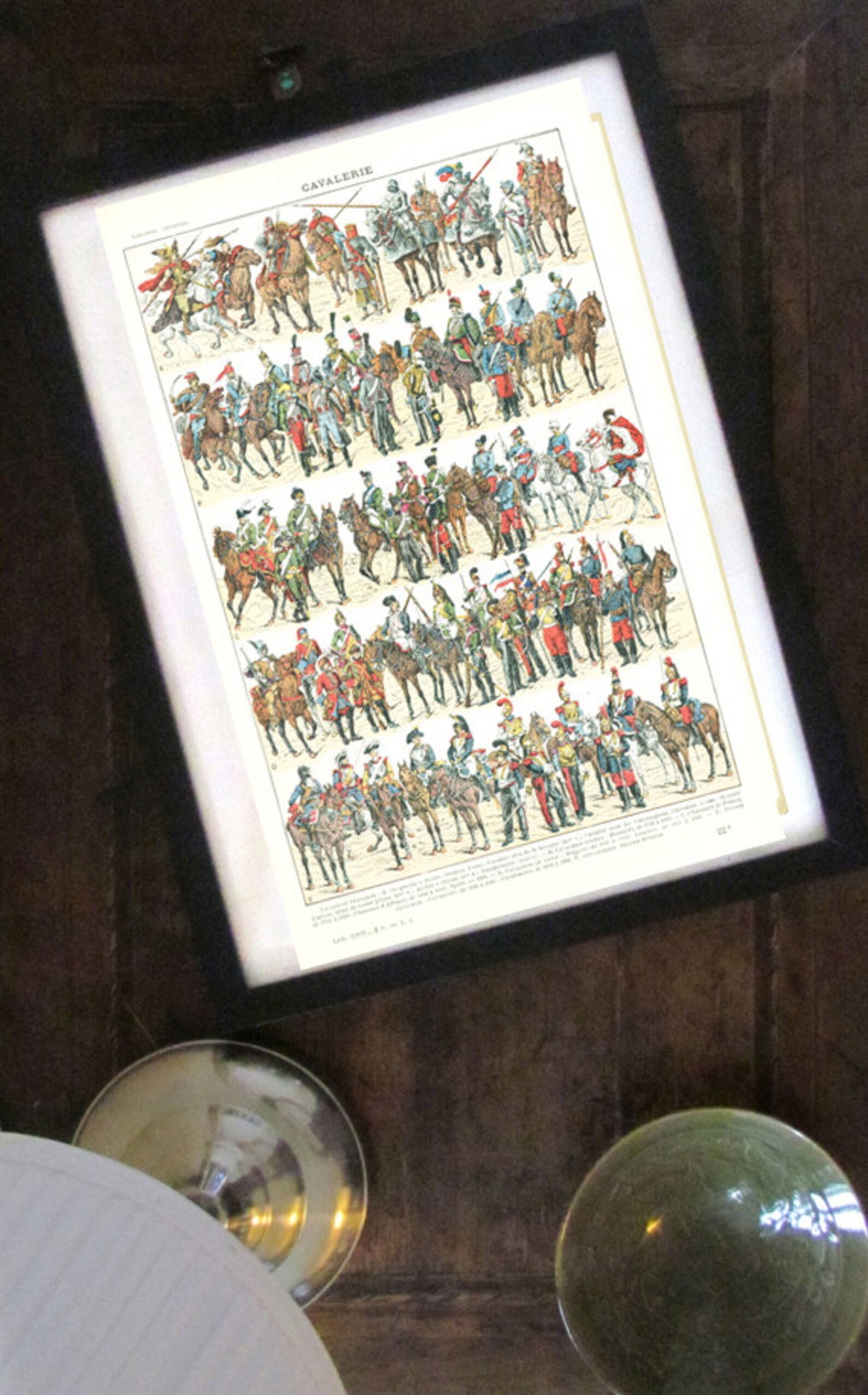 Antique Cavalry Print French 1922 Vintage Uniform Poster | Etsy
