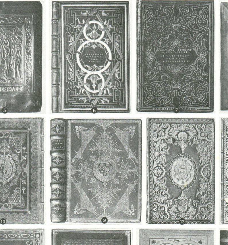 Book Binding Gift 1936 Vintage French Book Binding Poster - Etsy