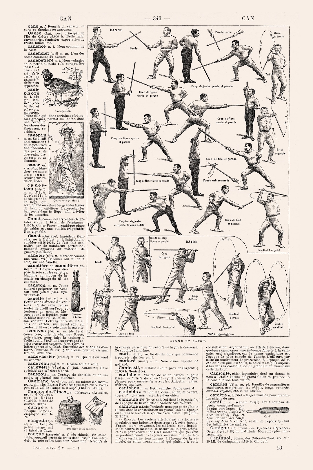 Large Stick Fighting Poster. Martial Arts Gift. Fencing Art. Combat ...