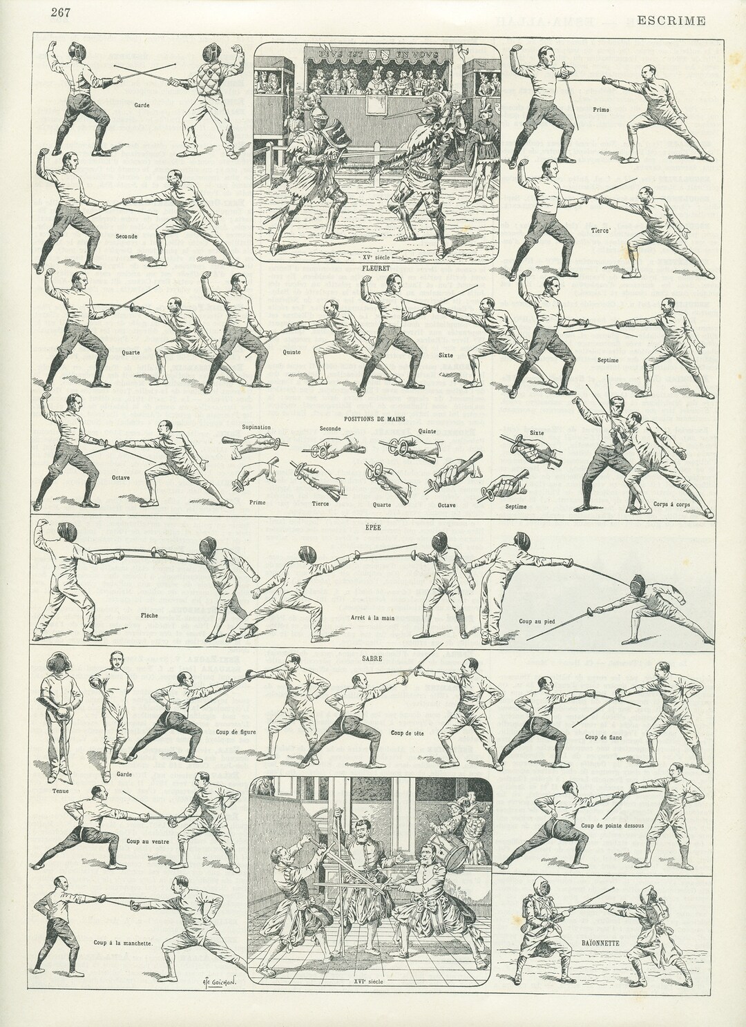 1936 Vintage Sports Print Vintage Fencing Sport Fencing Art - Etsy