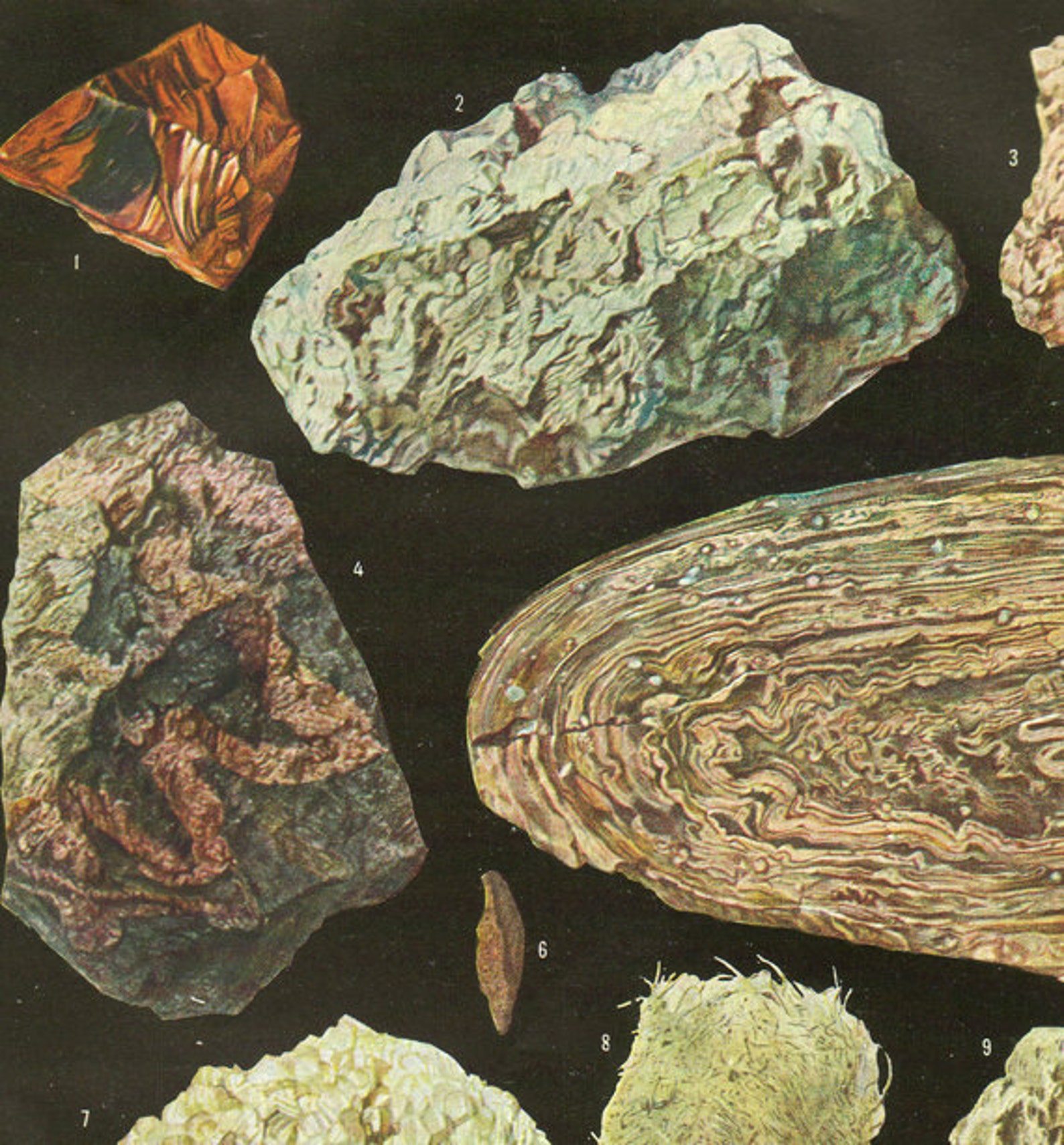 Rocks Poster 1948 Vintage Geology Art Rocks Decor Rocks Gift - Etsy