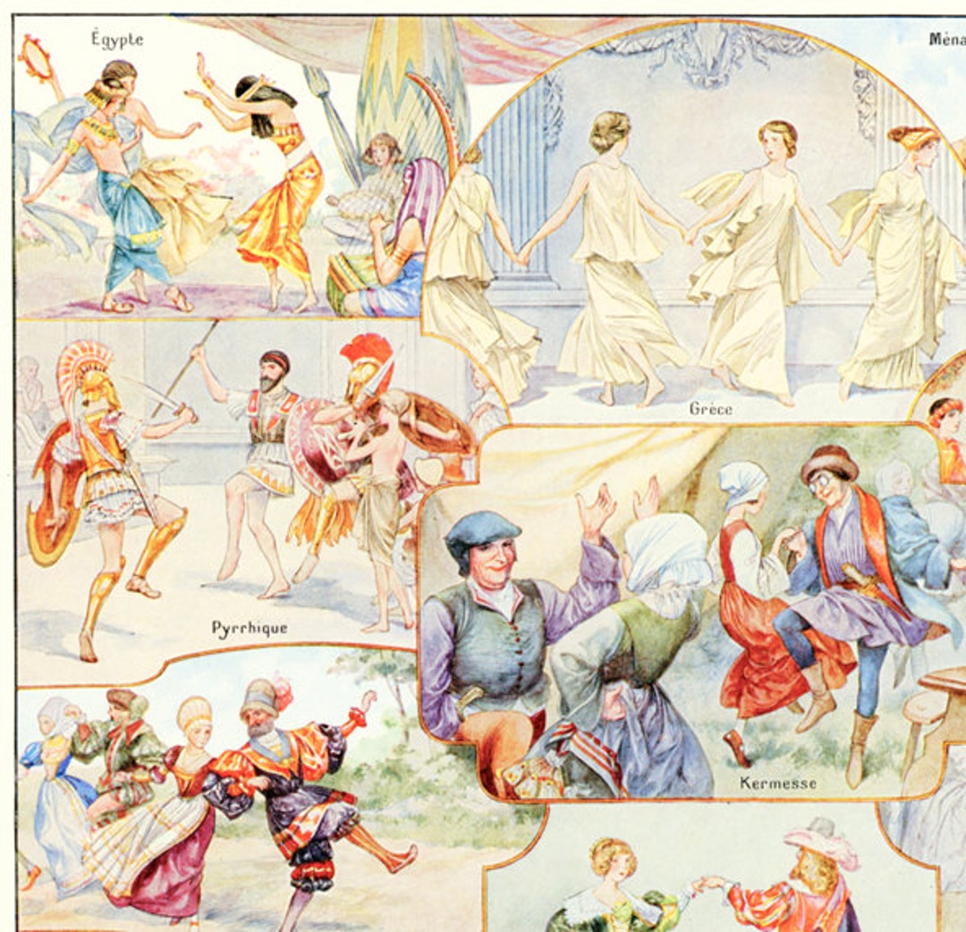 Antique Dance Print 1936, Vintage Dance Studio Decor, Dance Gifts ...