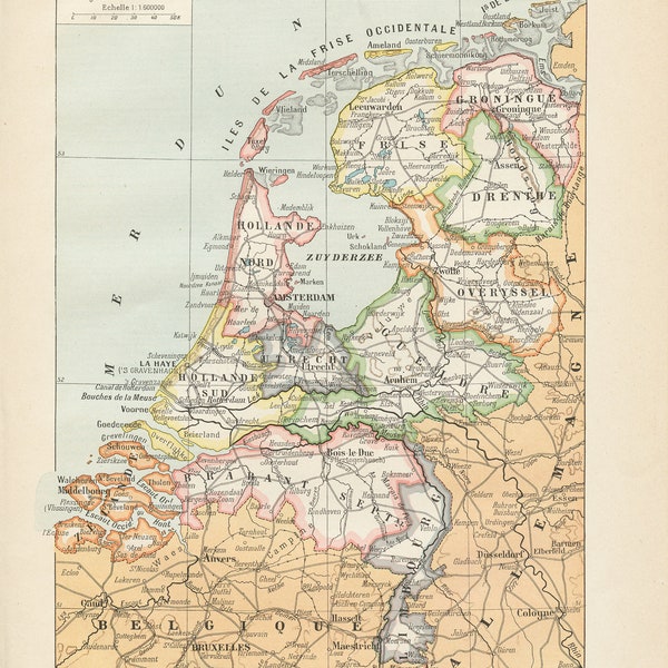 Map of Netherlands - Etsy