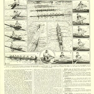 Rowing Poster 1936 Vintage Rowing Print Rowing Art Vintage Rowing Gift ...