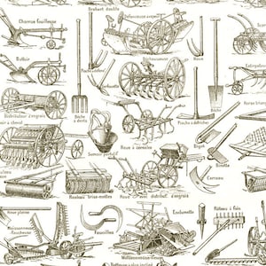 Farming Tools Print 1922 Vintage Farming Poster Farmer Gifts for Him ...