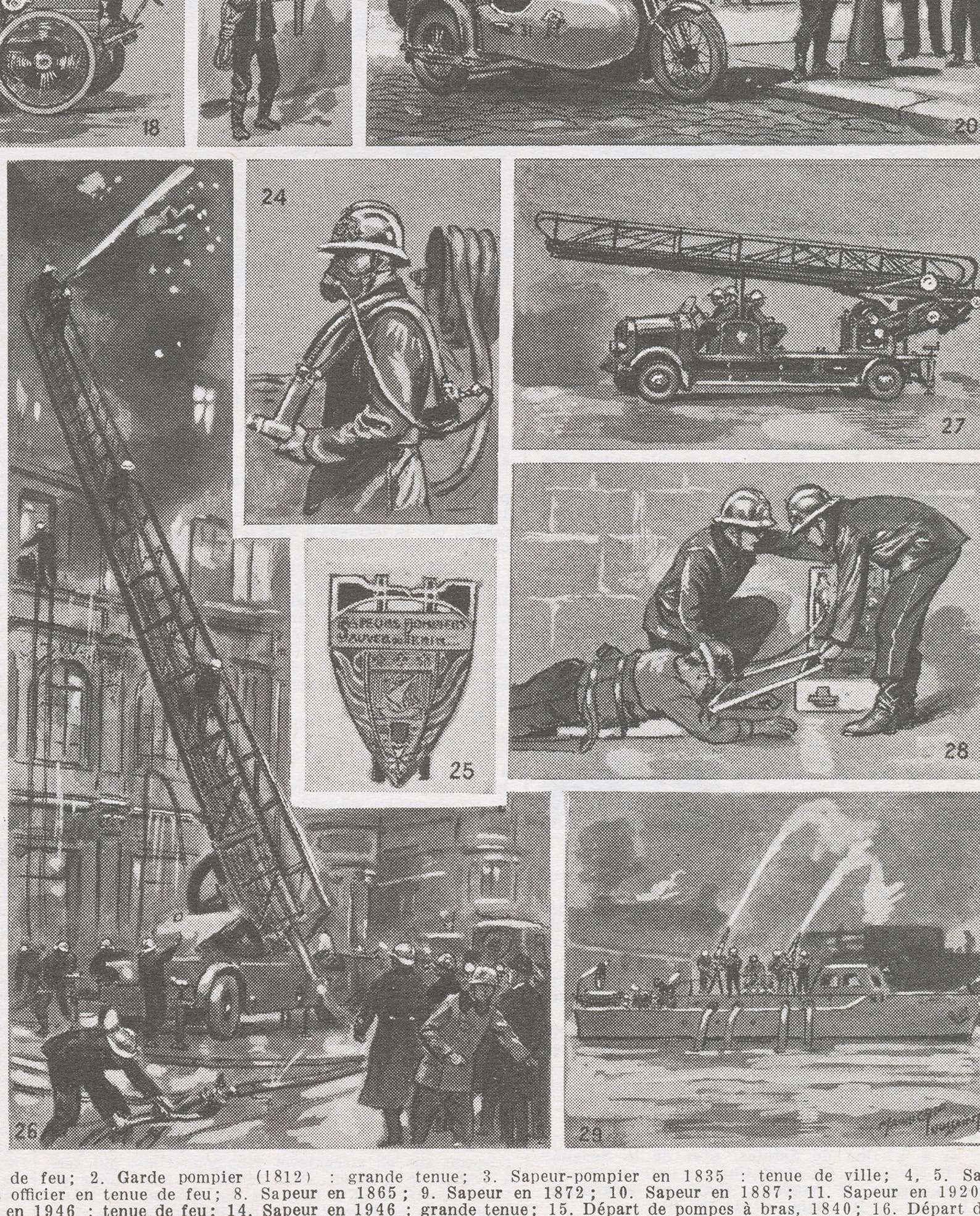 Antique Fire Fighter Art Print From 1948 for Firefighter Wall - Etsy
