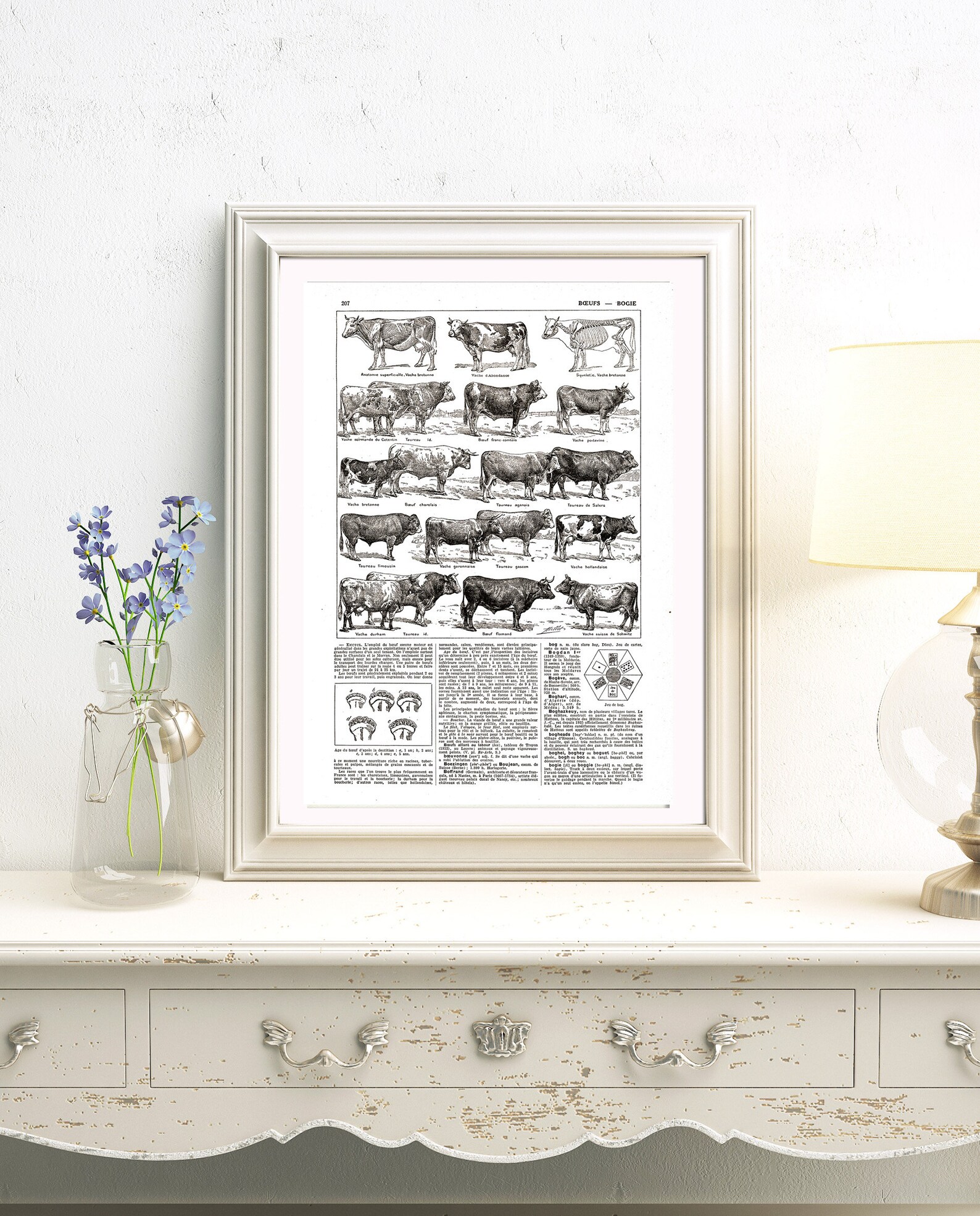 A4 Printable Cow Art. Small Black and White Farm Animal - Etsy