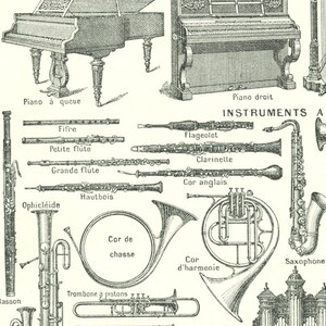 1922 Vintage Musical Instruments Poster. Music Wall Art Music Gift ...