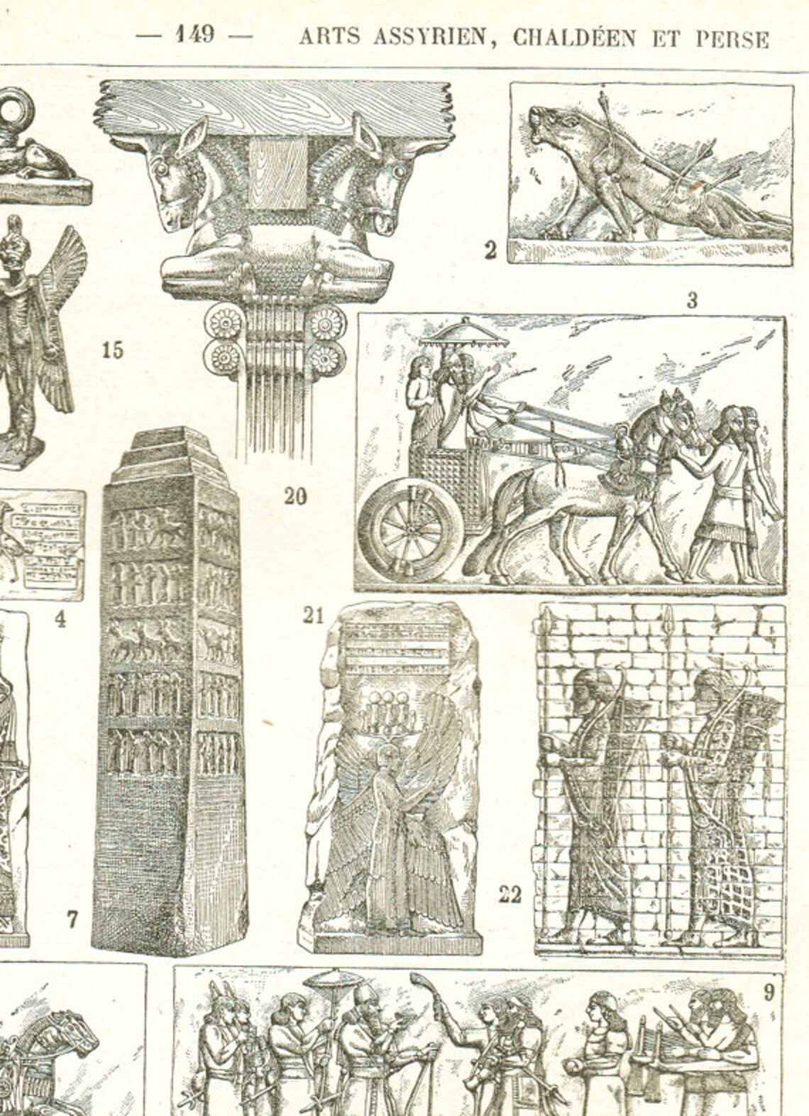 Assyrian Art Print 1922 Antique Assyrian Culture Poster | Etsy