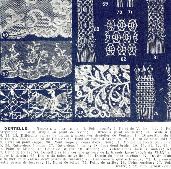 Lace Making Poster 1936 Vintage Lacemaking Print Lacemaker Gift Vintage ...