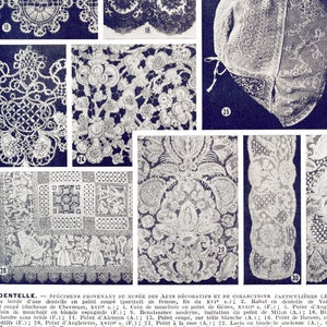 Lace Making Poster 1936 Vintage Lacemaking Print Lacemaker Gift Vintage ...