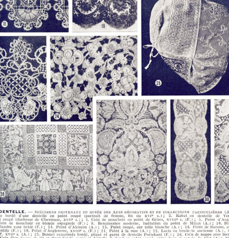 Lace Making Poster 1936 Vintage Lacemaking Print Lacemaker - Etsy