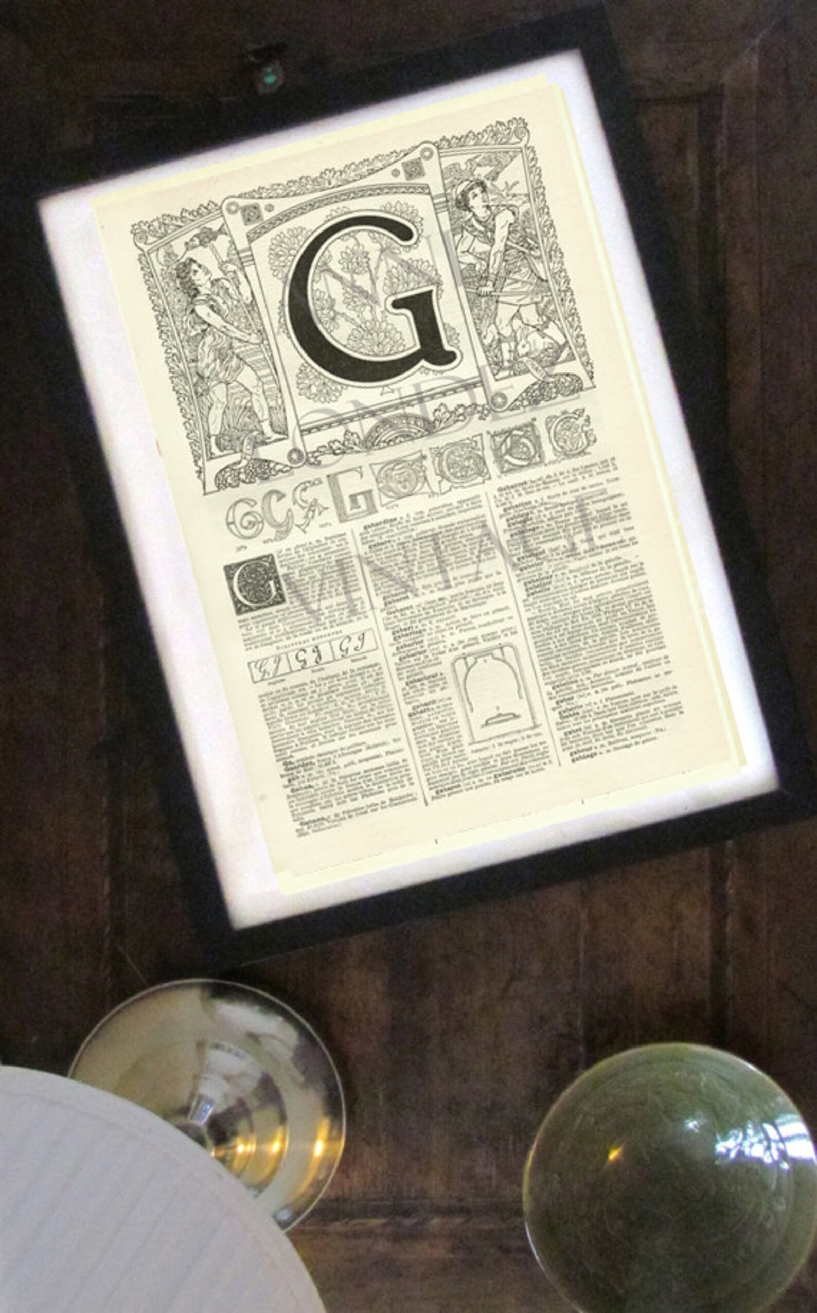 Letter G 1922 Vintage Door Decor Vintage Alphabet Letter G ABC - Etsy