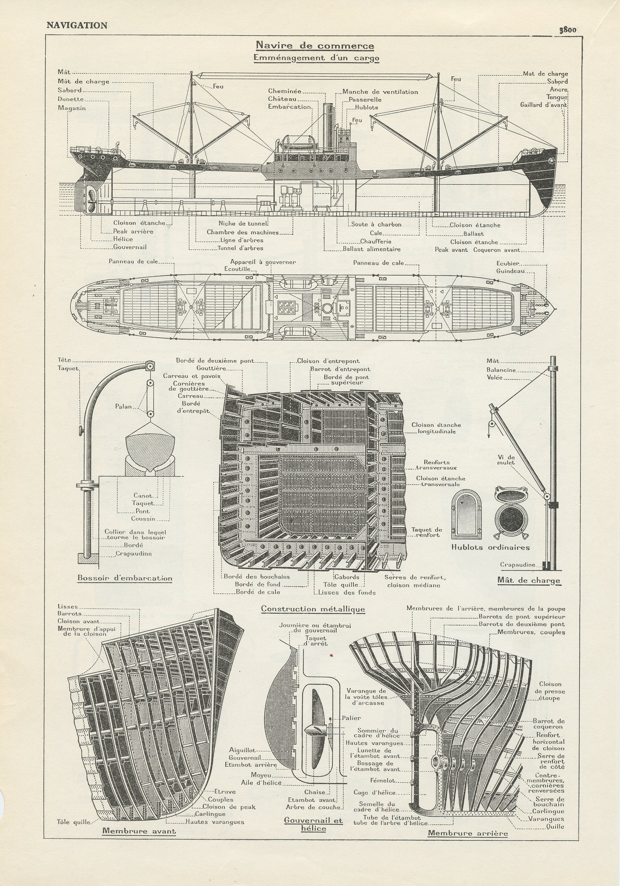 Antique Ship Blueprints