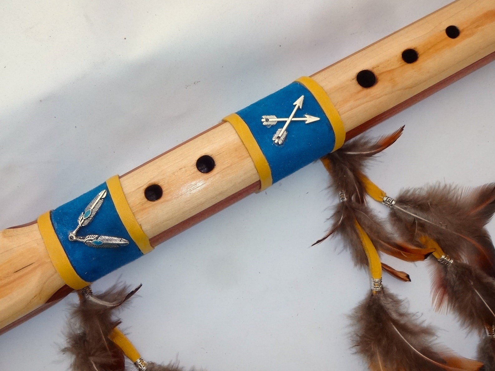 Native American Flute With Catlinite Wind Block Handmade | Etsy