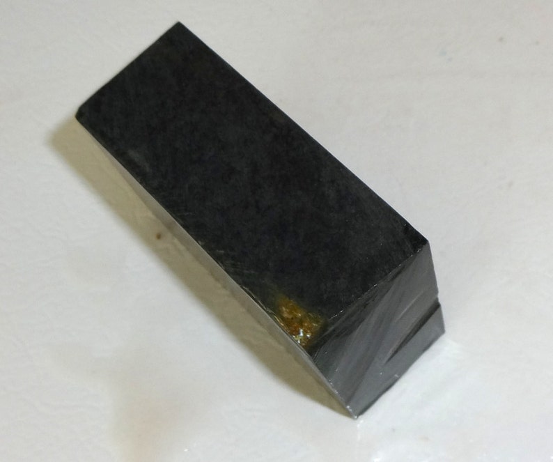 M22 Black Steatite Carving Stone Slab for Peace Pipe or | Etsy