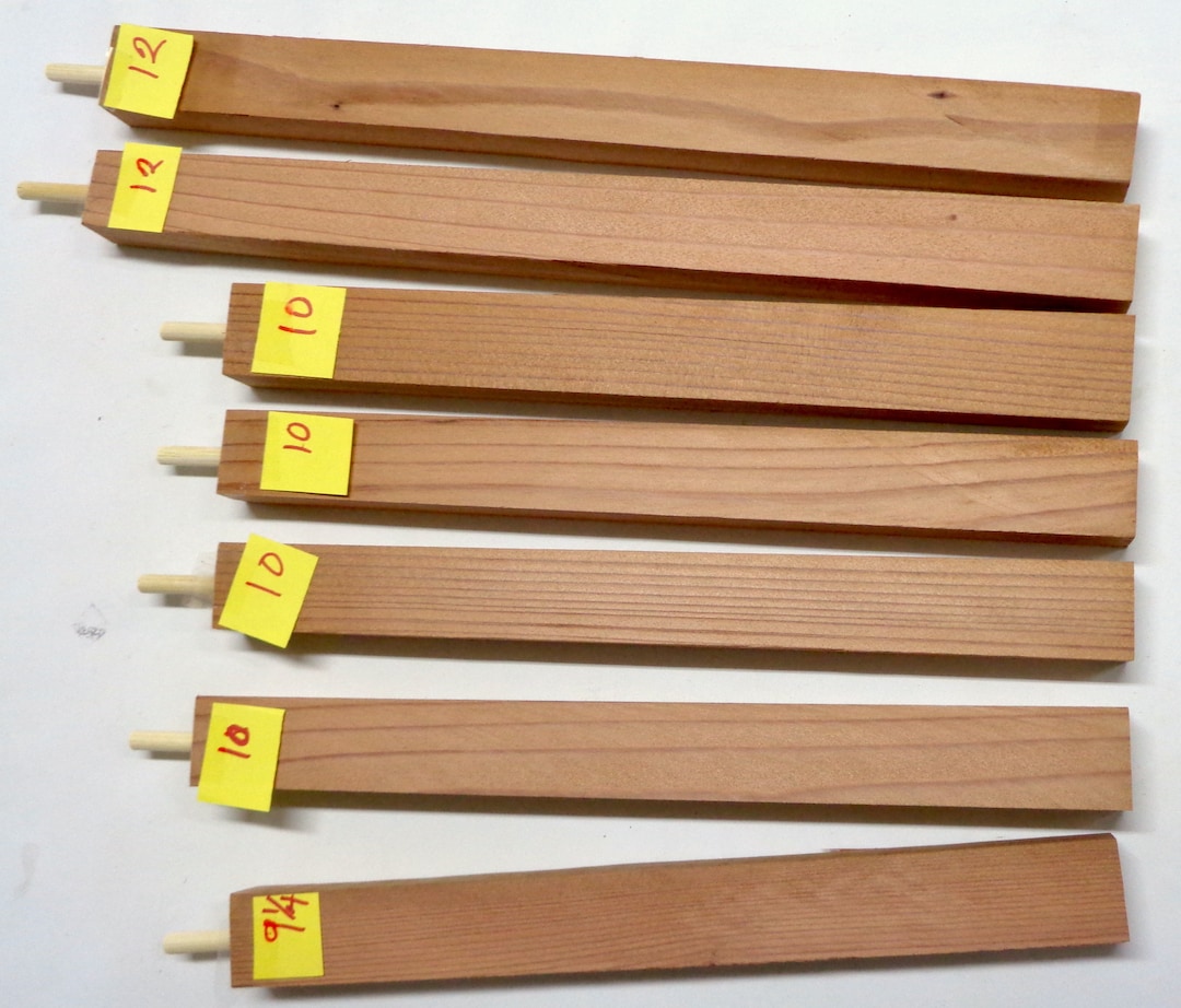 7" to 17" Redwood Pipe Stem, Finish Your Own Pipe Stem for Peace Pipe ...