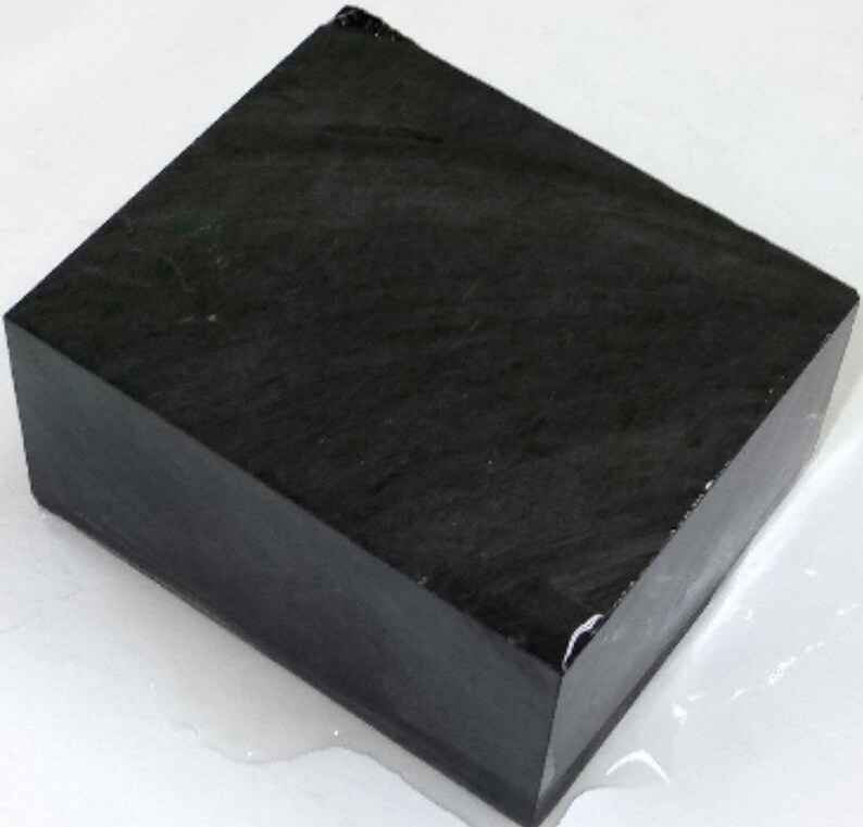 M22 Black Steatite Carving Stone Slab for Peace Pipe or | Etsy