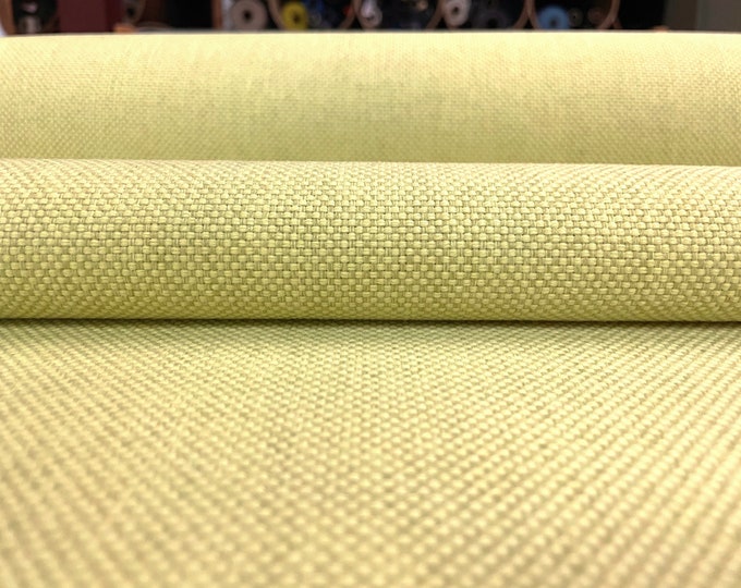 5.5 Yds Maharam Mode Lemon Yellow Polyester Hopsack Upholstery Fabric ...