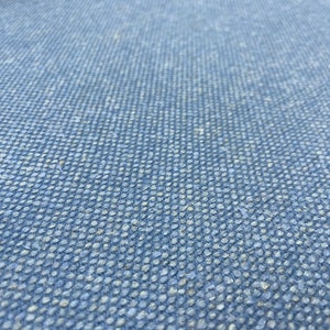 2.875 Yds Camira Silk Sovereign Blue Dobby Wool Flax Upholstery Fabric ...