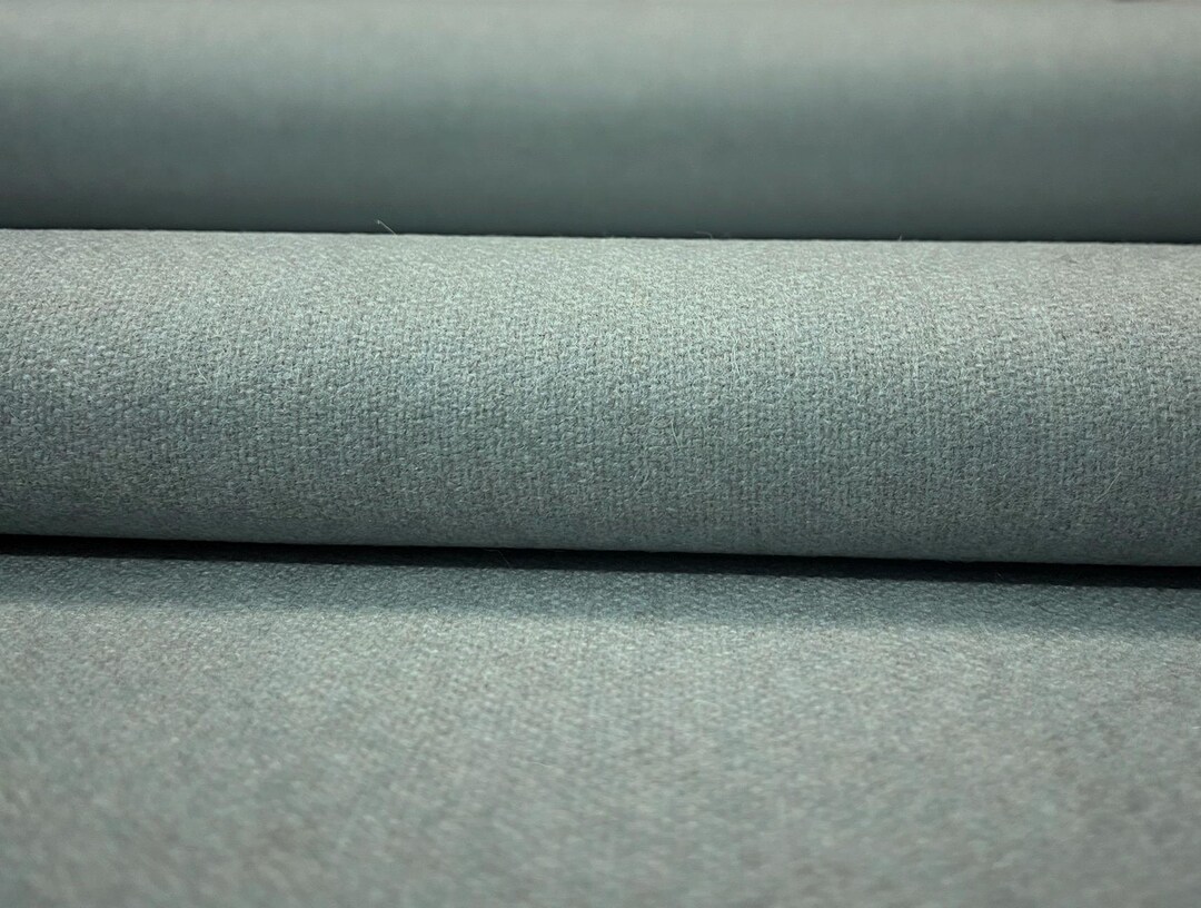 3.375 Yds Designtex Heather Robin's Egg Blue Green Italian Woven Wool ...