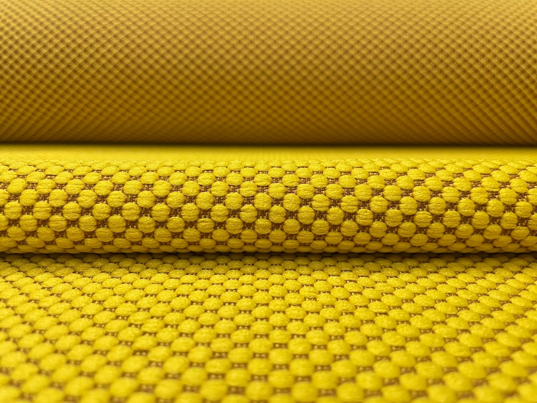 6 Yds Knoll Dottie Pineapple Yellow Geometric Polyester Upholstery ...