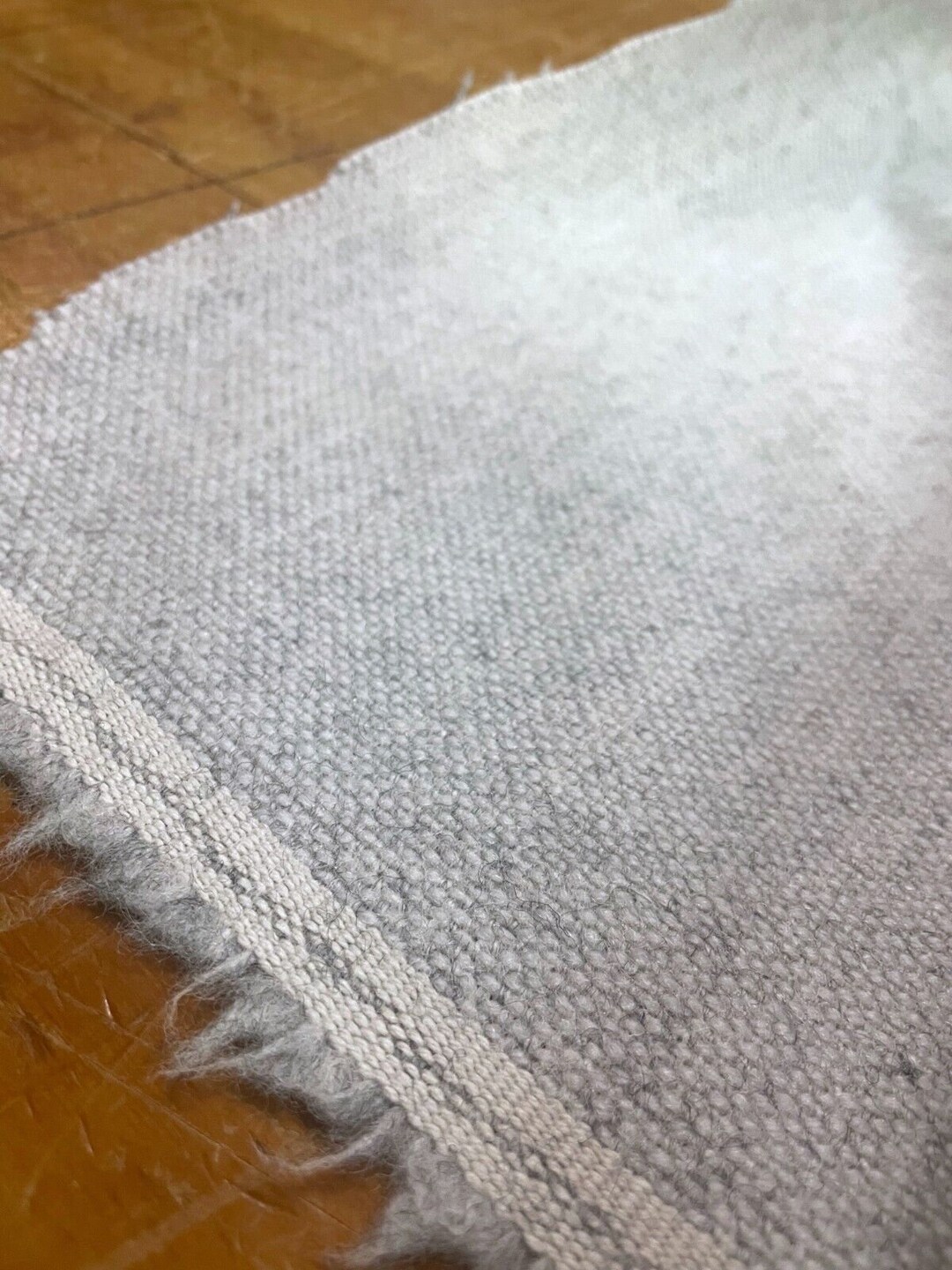 4.125 Yd Maharam Beck Buckram Light Gray Woven Wool Blend Upholstery ...