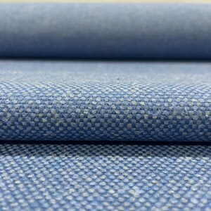 2.875 Yds Camira Silk Sovereign Blue Dobby Wool Flax Upholstery Fabric ...