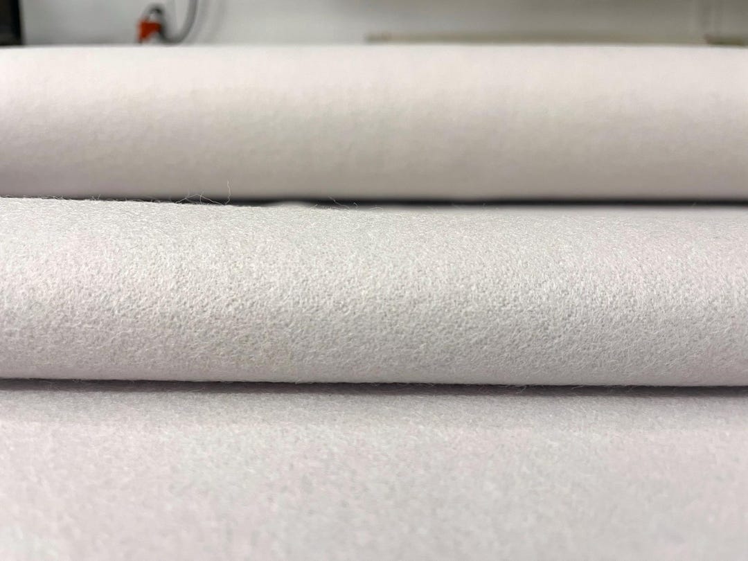 3.125 Yds Maharam Kvadrat Hero 102 Light Gray Wool Upholstery Fabric DC ...