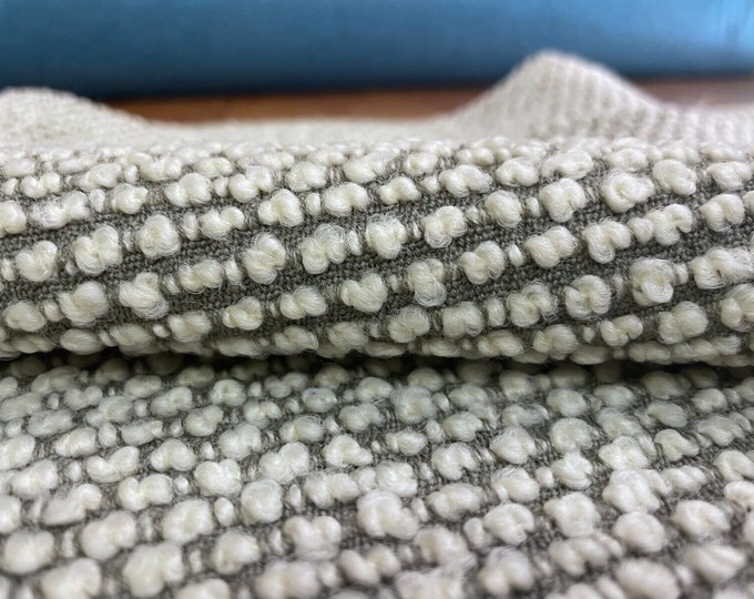 3.125 Yds Bernhardt Muse Gray Cream Plush Nubby Wool Upholstery Fabric MSRP 387 - Etsy