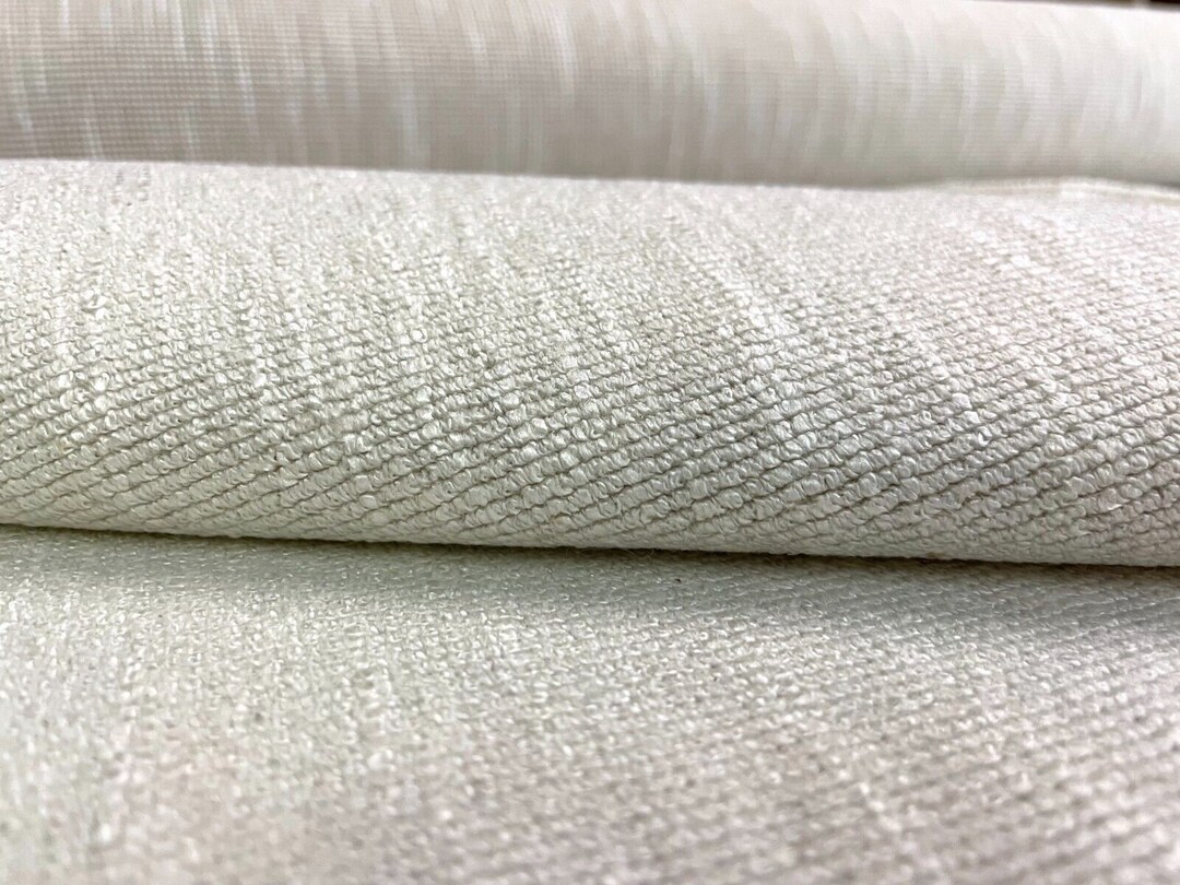1.875 Yds Weitzner Clinton Parchment Linen Blend Upholstery Fabric MSRP ...