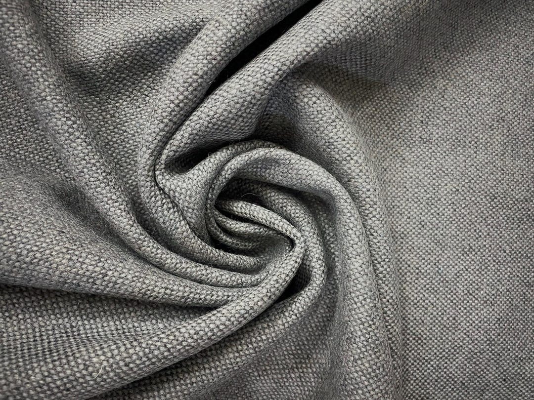 Leaving Nov 10: Designtex Bute Tweed Smoke Gray Woven Wool Upholstery ...