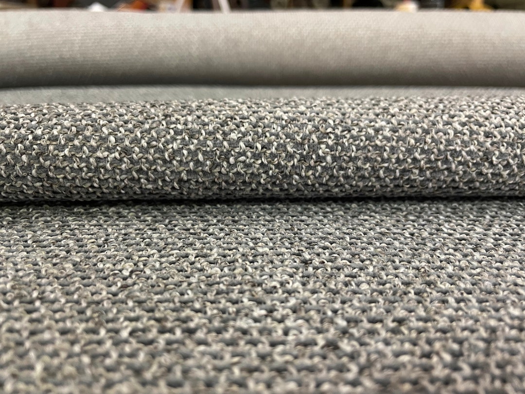 2.5 Yds Knoll Little Devil Gray Textured Polyester Boucle - Etsy