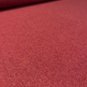 2.25 Yds Designtex Heather Currant Red Italian Woven Wool Upholstery ...