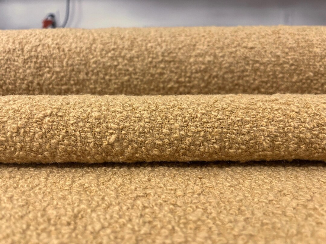 1.25 Yd Knoll Classic Boucle Yam Yellow Wool Upholstery Fabric K16229 ...