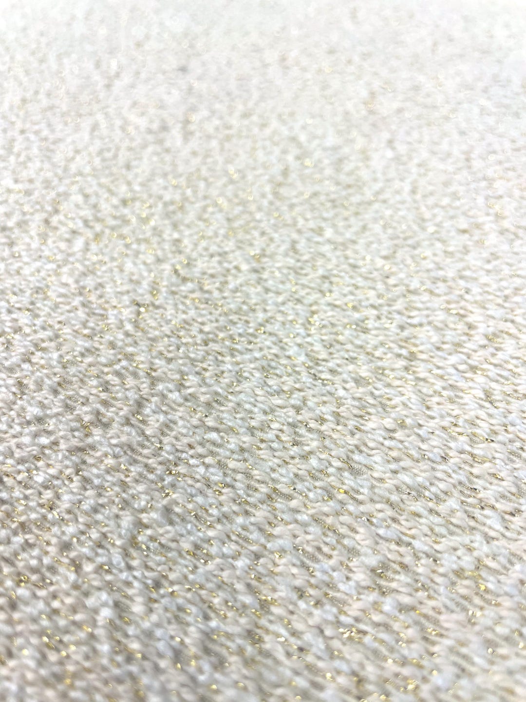 3.375 Yards Ralph Lauren Pratt Cream & Metallic Gold Textured Weave ...