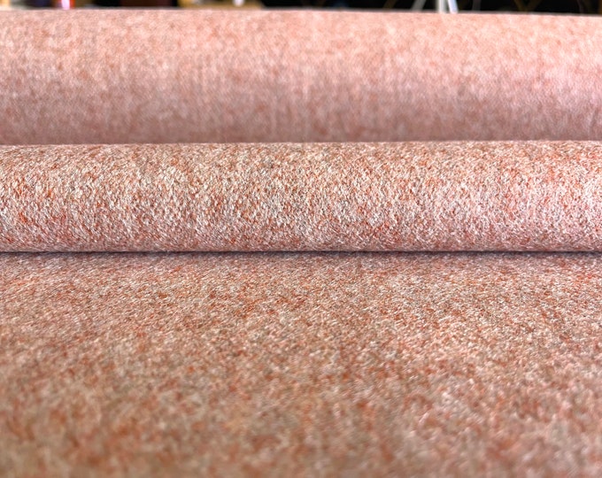 2.75 Yards Camira Synergy Affinity Blush Pink Woven Wool Upholstery ...