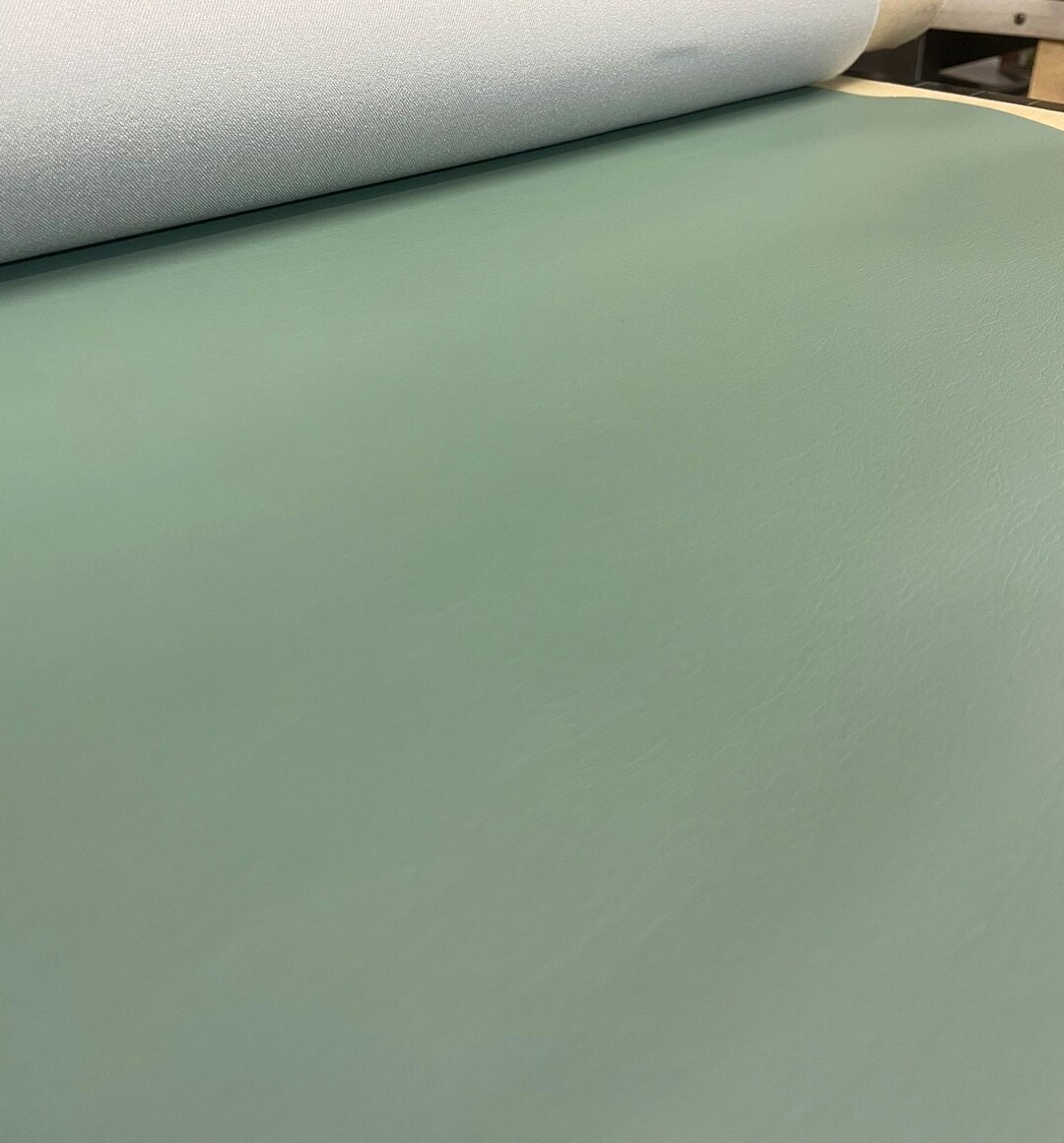 2.75 Yds Ultrafabrics Ultraleather Herbal Mist Green Faux Leather ...