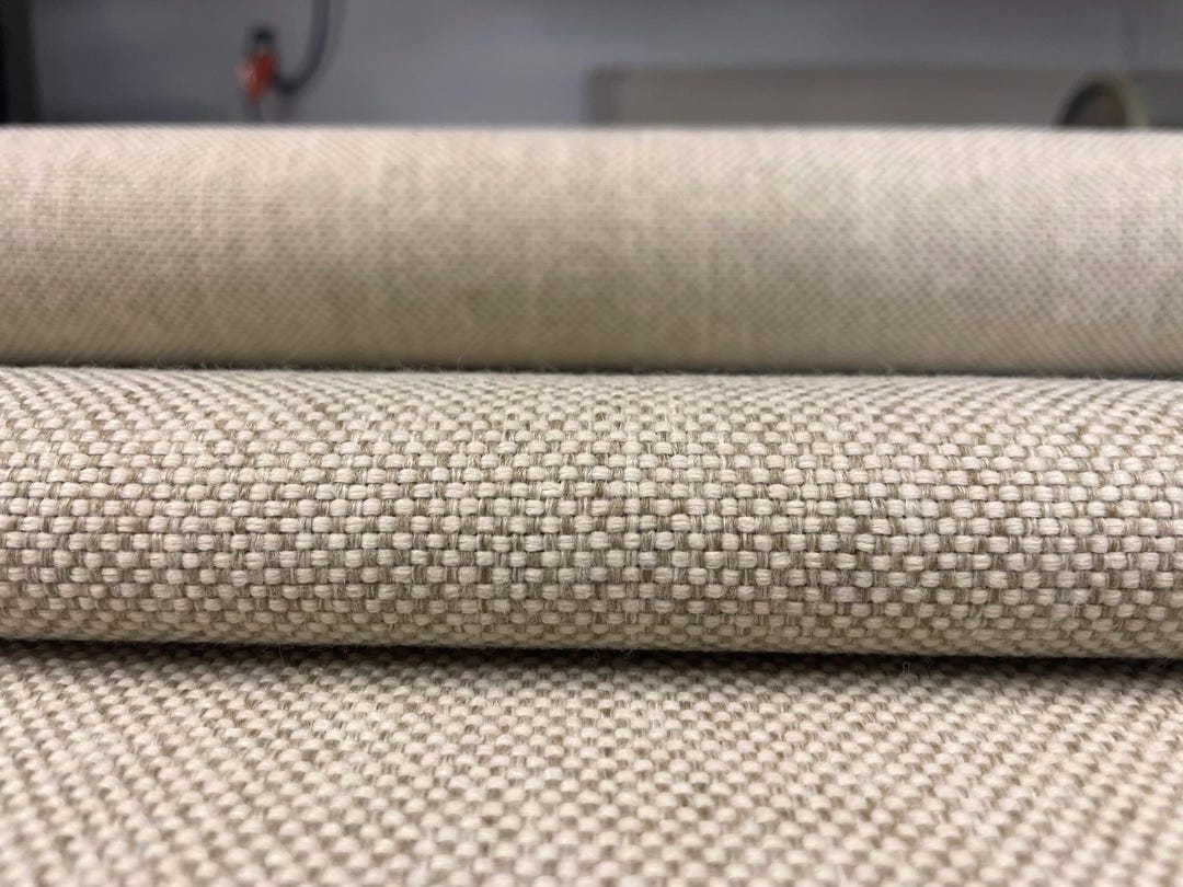 1.25 Yds Maharam Mode Light Brown & Beige Polyester Upholstery Fabric ...